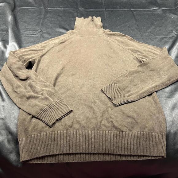 JEANNE PIERRE | Tops | Jeanne Pierre Womens Long Sleeve Brown Turtle ...